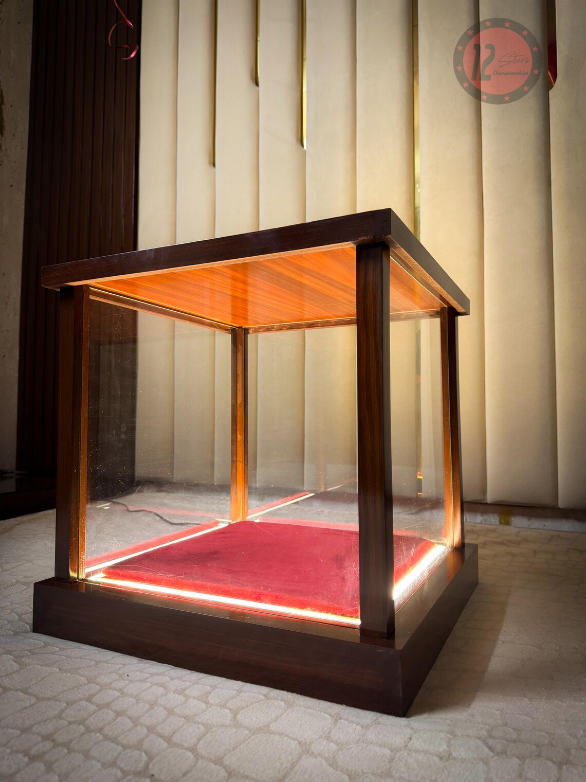 Custom Handmade Wrestling Belt Display Box/case | Wood UV Acrylic Led ...