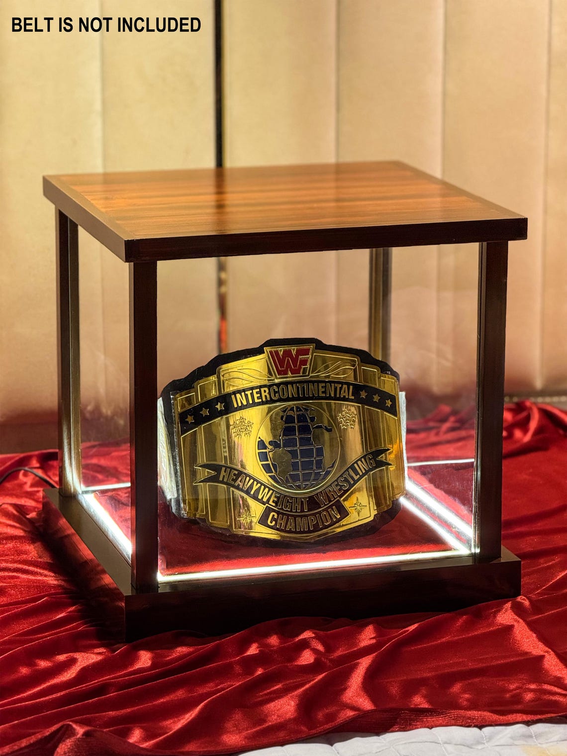 Custom Handmade Wrestling Belt Display Box/case | Wood UV Acrylic Led ...