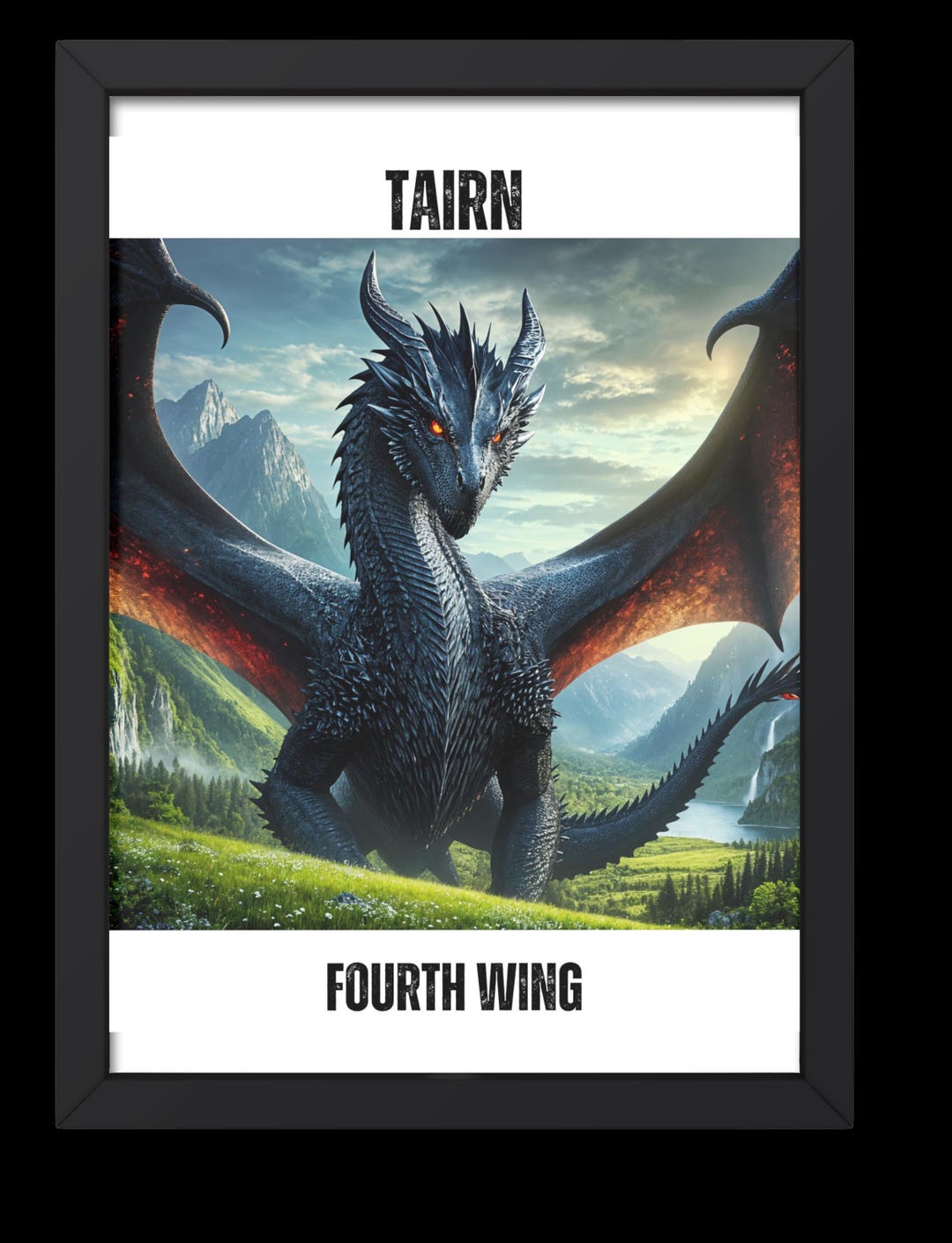 Romantasy Art Print, Digital Art Print Romantasy Tairn Fourth Wing ...