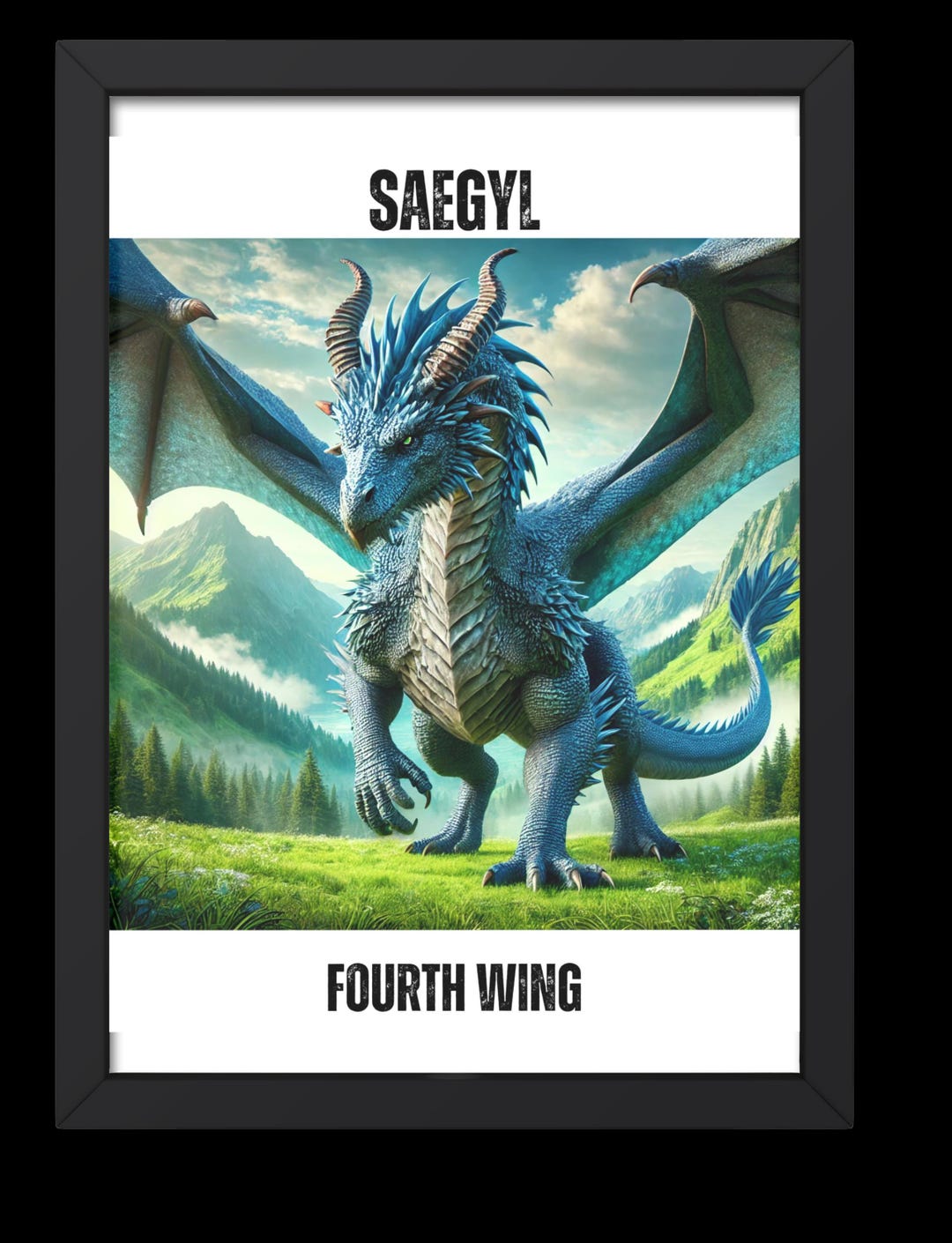 Romantasy Art Print, Digital Art Print Romantasy Tairn Fourth Wing ...