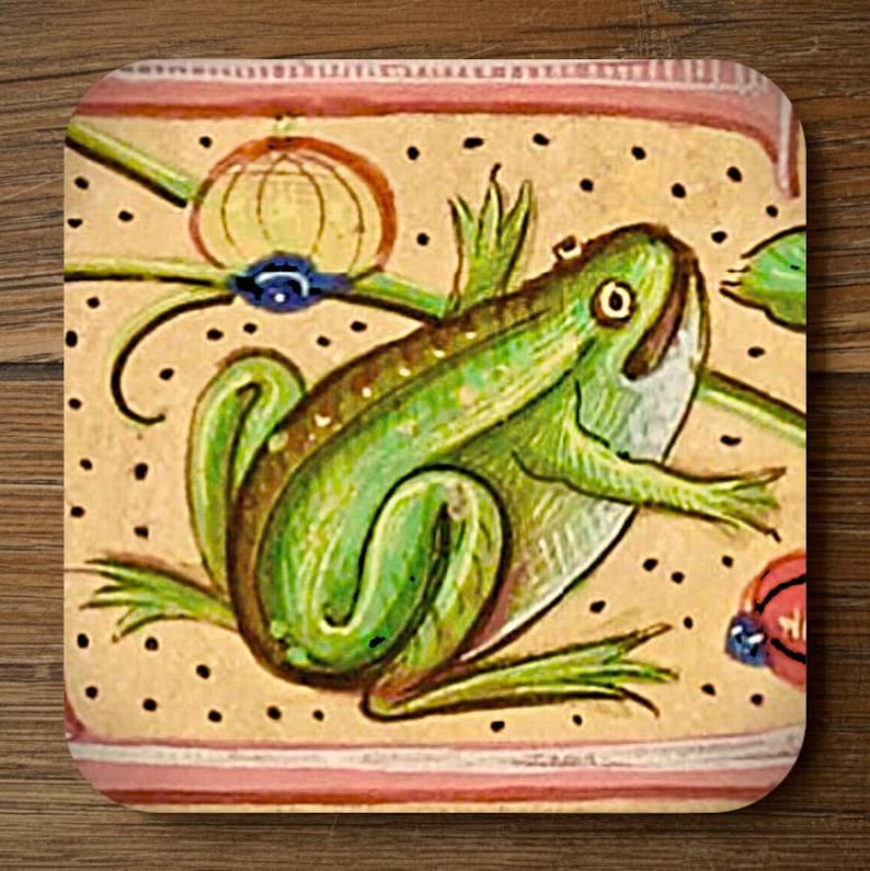 Feudal Frogs · Medieval Frog Coasters, Set of 4 - Etsy