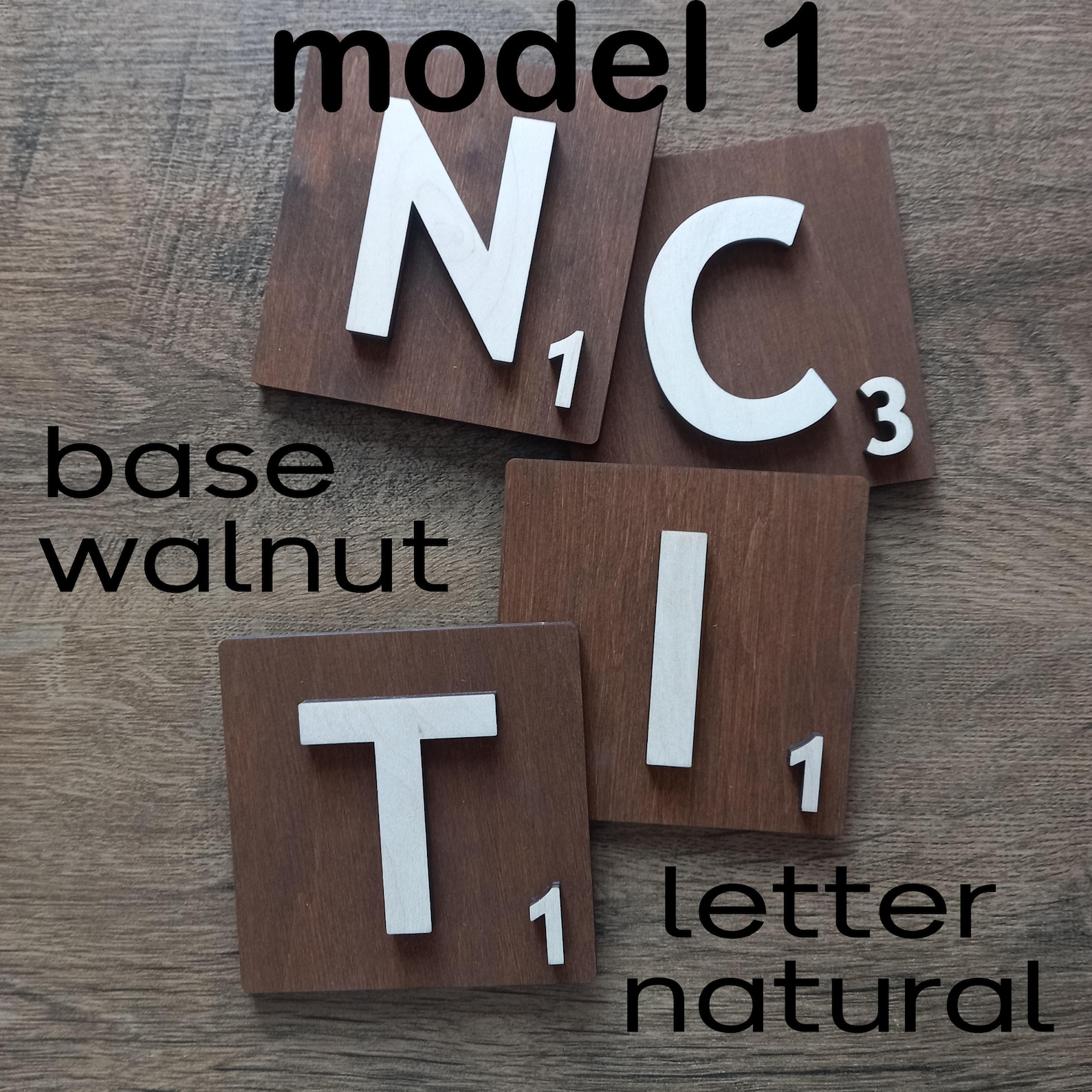 Personalized Wooden Scrabble Tiles – Custom Name Wall Decor, Rustic ...