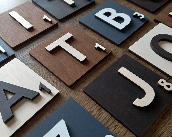 Scrabble Tiles for Wall, Scrabble Wall Letters, Choose Your Size ...