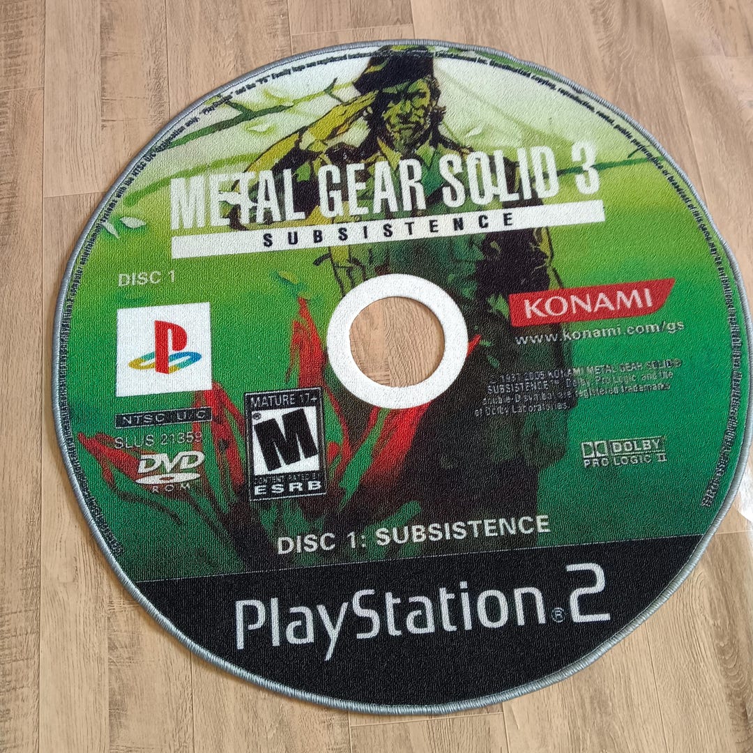 Metal Gear Solid Rug, Metal Gear Solid Gift, Xbox Gift, Play Rug, Cd ...