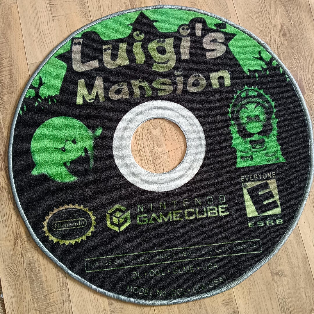 Luigi Mansion Rug, Luigi Mansion Gift, Xbox Gift, Play Rug, Cd Rug ...