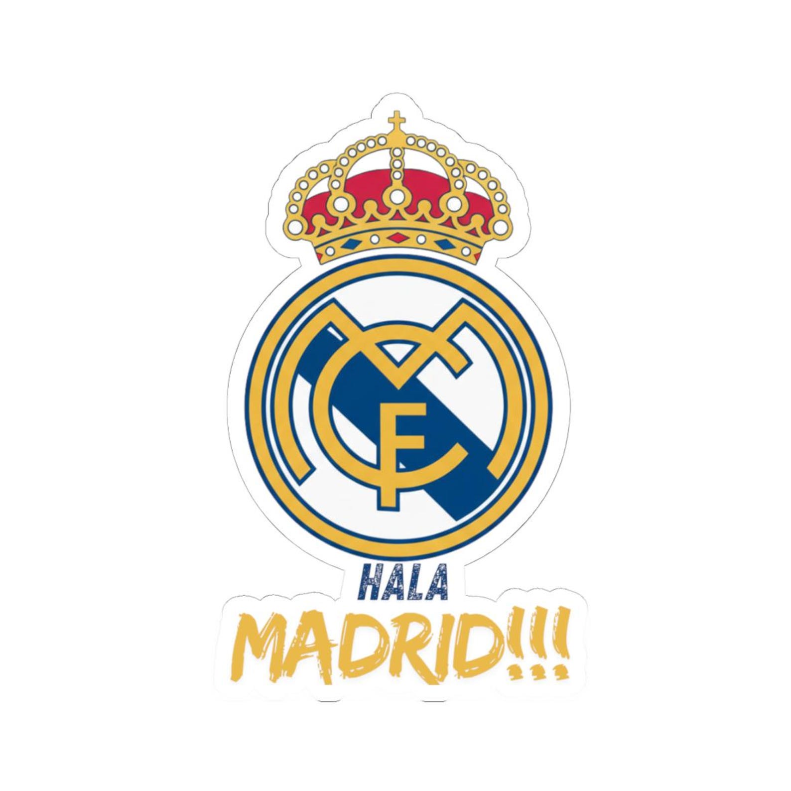 Real Madrid Crest Sticker | HALA MADRID! Vinyl Decal - Etsy
