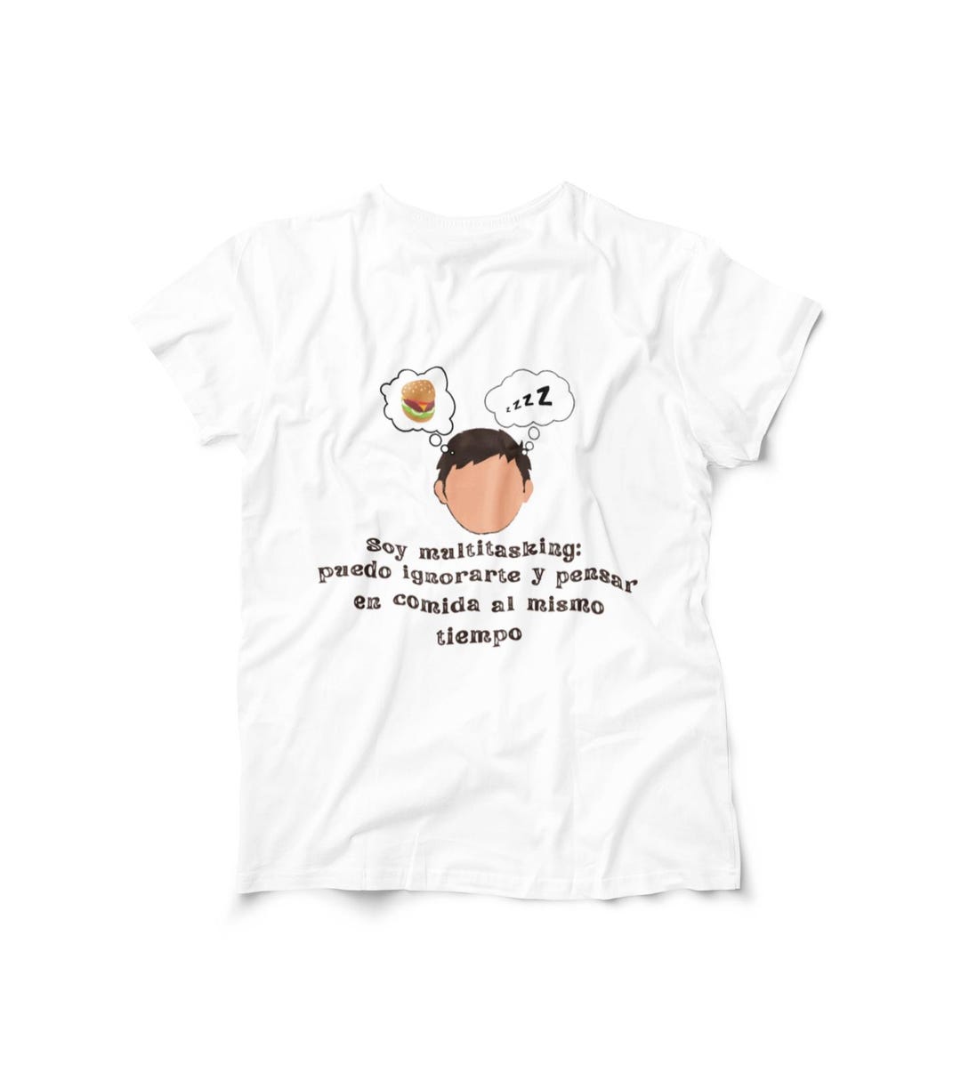 Multitasking Humor T-shirt, Funny Unisex Tee, Gift for Food Lovers ...