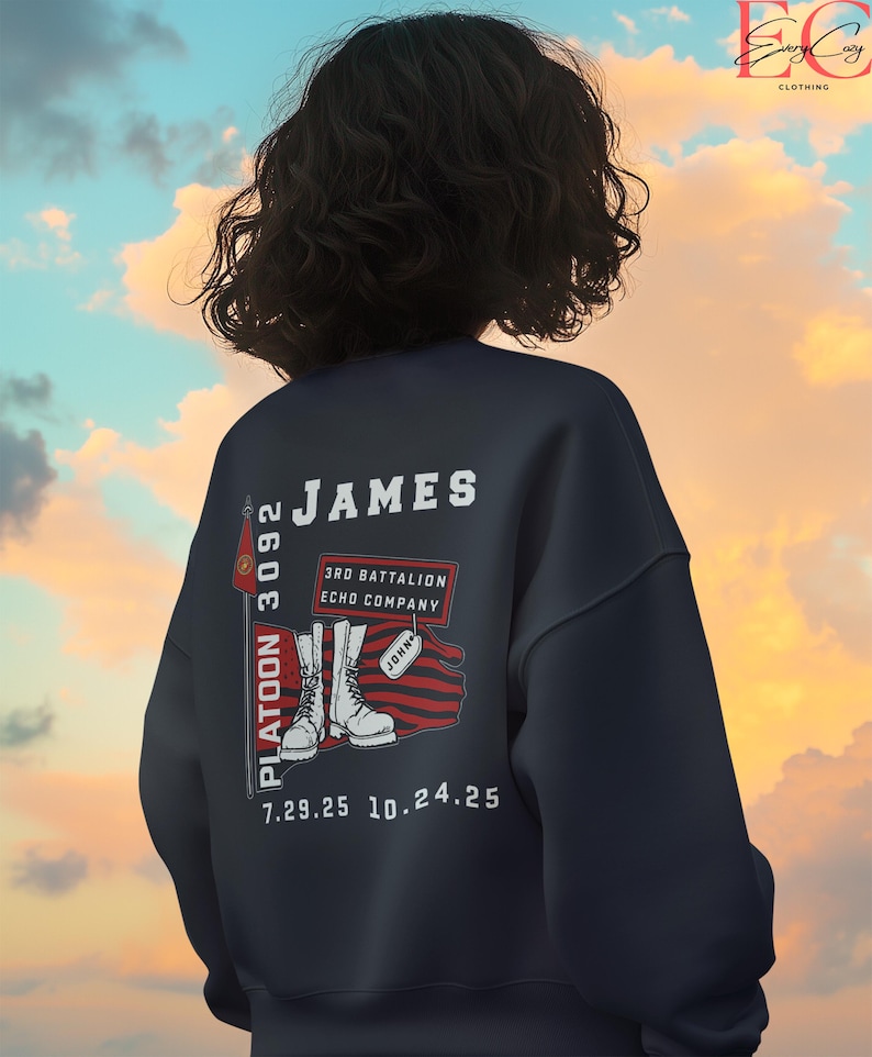 Custom USMC Sweater Graduation Marines Sweatshirt Gift for Proud Family ...