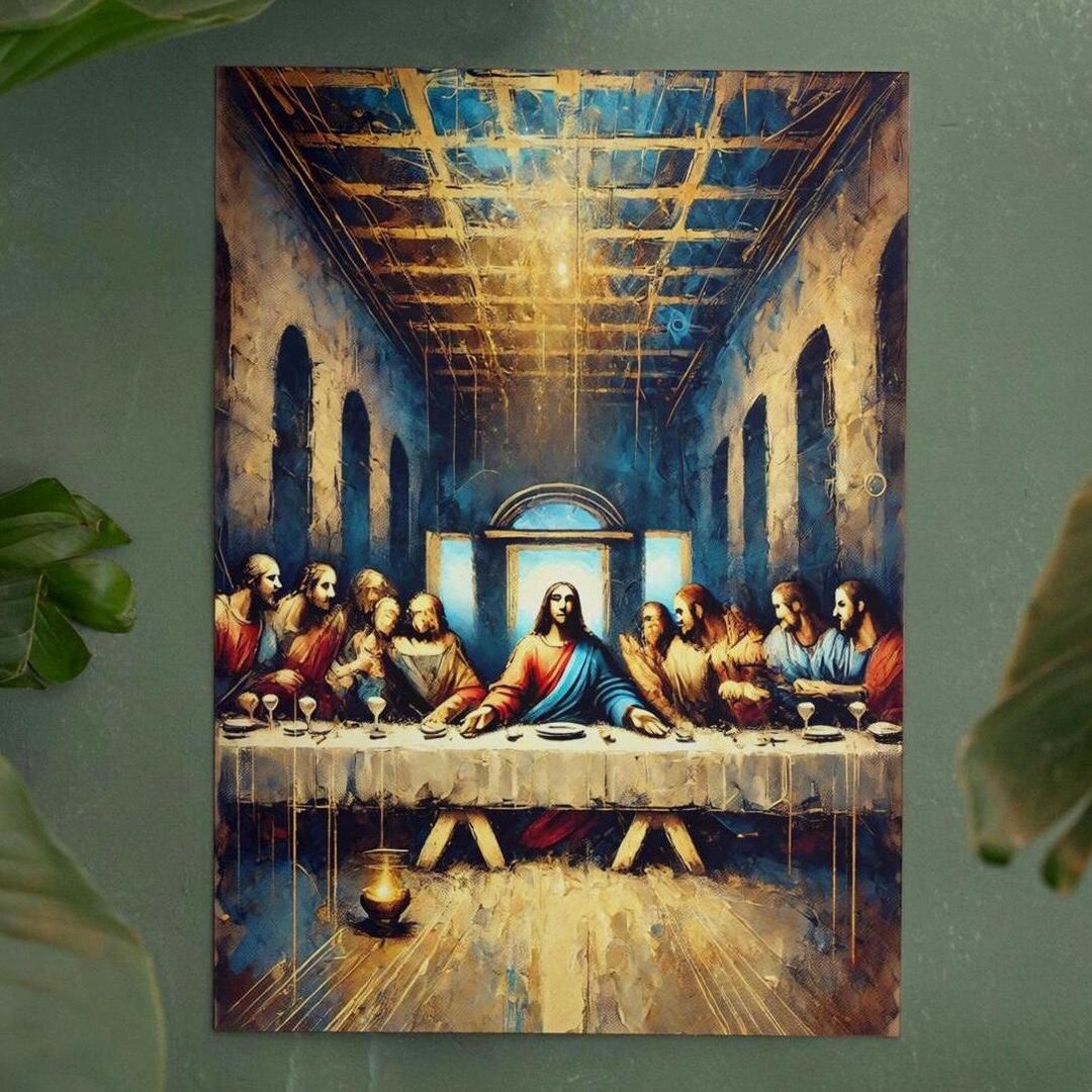 Religious Art Poster - the Last Supper, Vintage Wall Decor, Spiritual ...