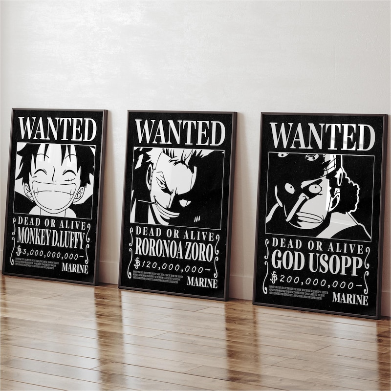 Luffy Bounty Poster - Etsy