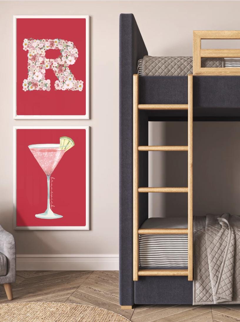 Rutgers Wall Art Set | Rutgers Aesthetic Dorm Decor | Rutgers Printable ...