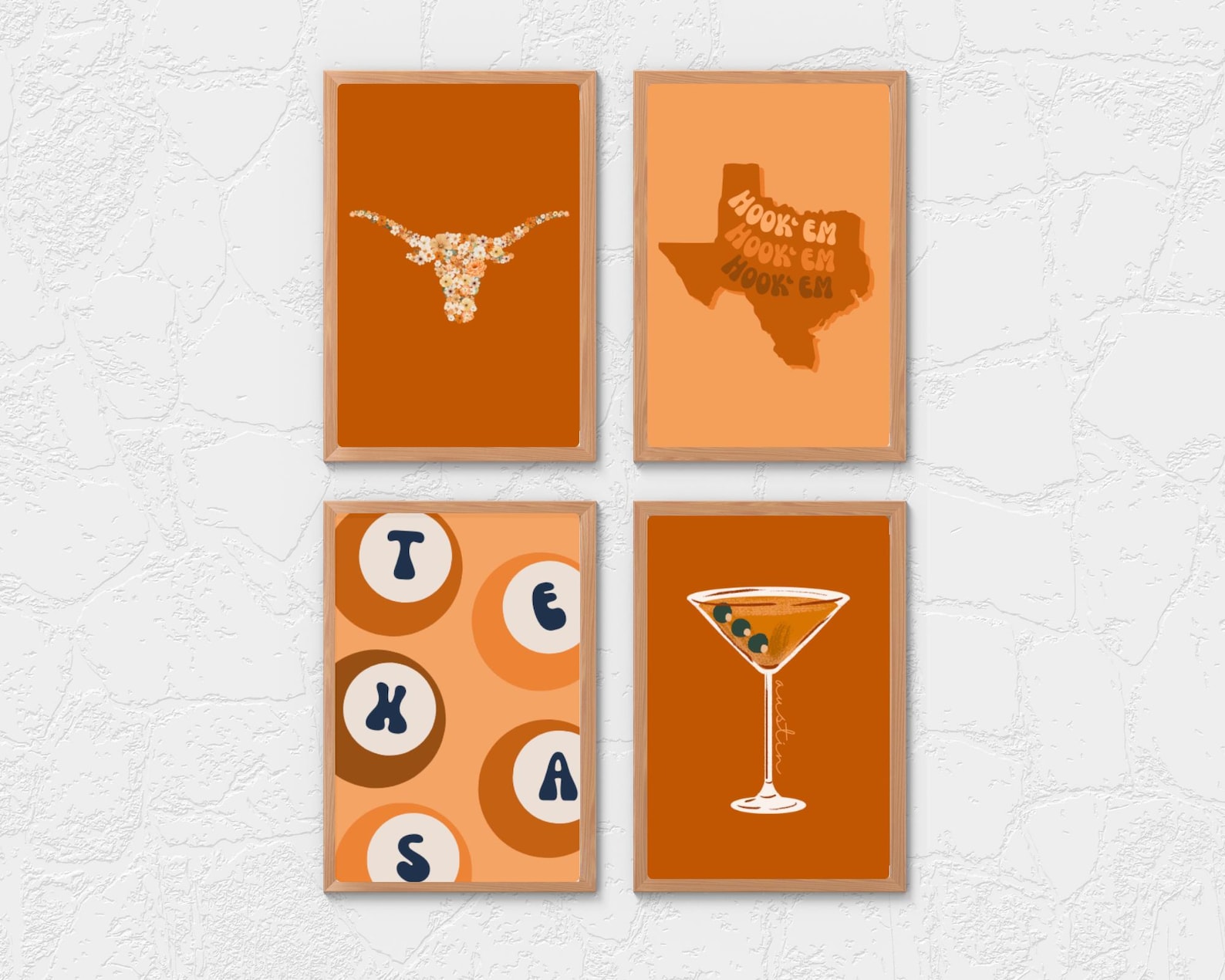 UT Austin Wall Art Aesthetic | University of Texas Decor | UT Dorm ...