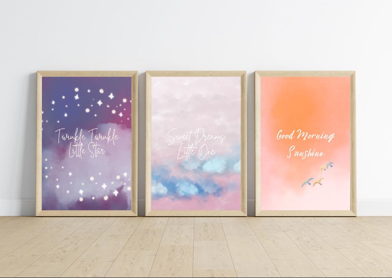 Sweet Dreams Little One Nursery Poster A4 - Etsy