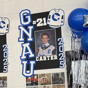 Custom Senior Night Photo Board, Sports and Graduation Sign - Etsy