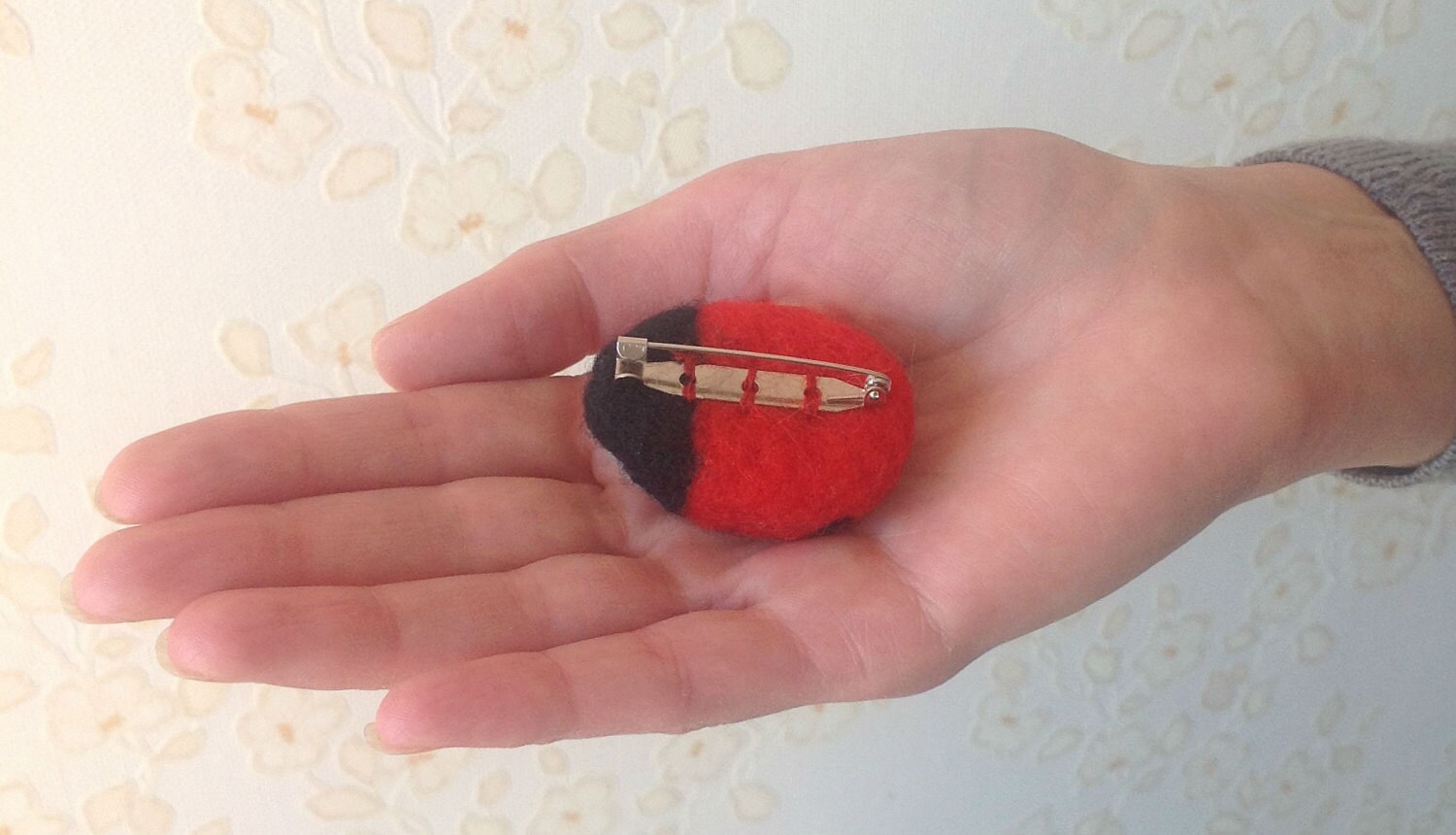 Five Ladybug Family Felted Brooch Summer Gift for Her Funny - Etsy