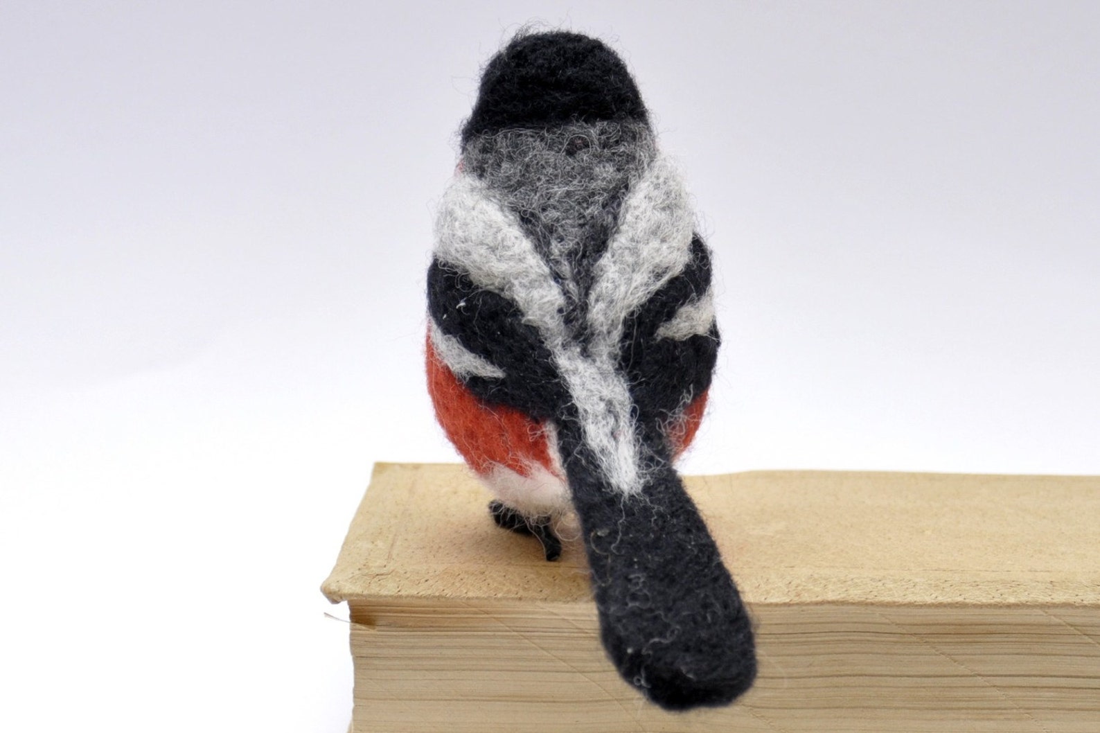 Handmade Felted Wool Bird Bullfinch - Etsy