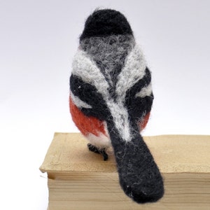 Handmade Felted Wool Bird Bullfinch - Etsy
