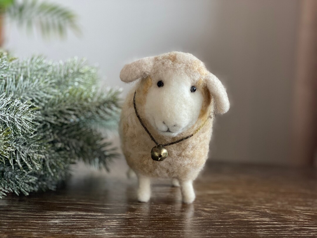 Wool Sheep, Needle Felted Wool Toy, Winter Gift, Exclusive Gift, Lamb ...