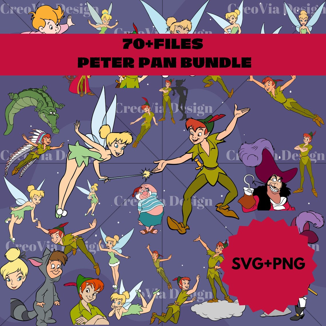 Peter Pan Svg Bundle, Peter Pan Svg, Peter Pan Png, Tinkerbell Png ...