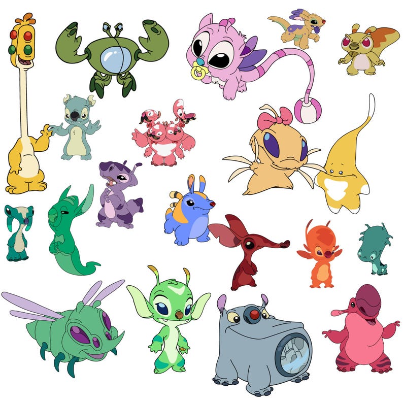 Liloo and Stitch 120+ PNG Bundle, Stitch Bundle, Stitch Clipart, Stitch ...