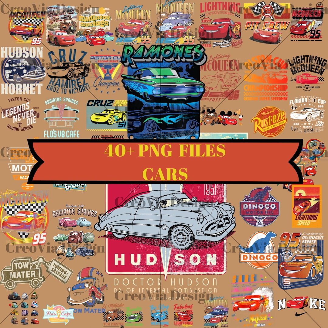 Cars Png Bundle, Cars Png, Disney PNG, Cars Clipart, Cars Sublimation ...