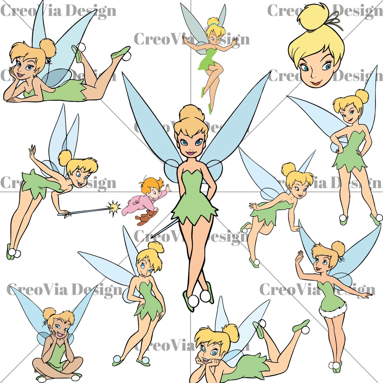Peter Pan Svg Bundle, Peter Pan Svg, Peter Pan Png, Tinkerbell Png ...
