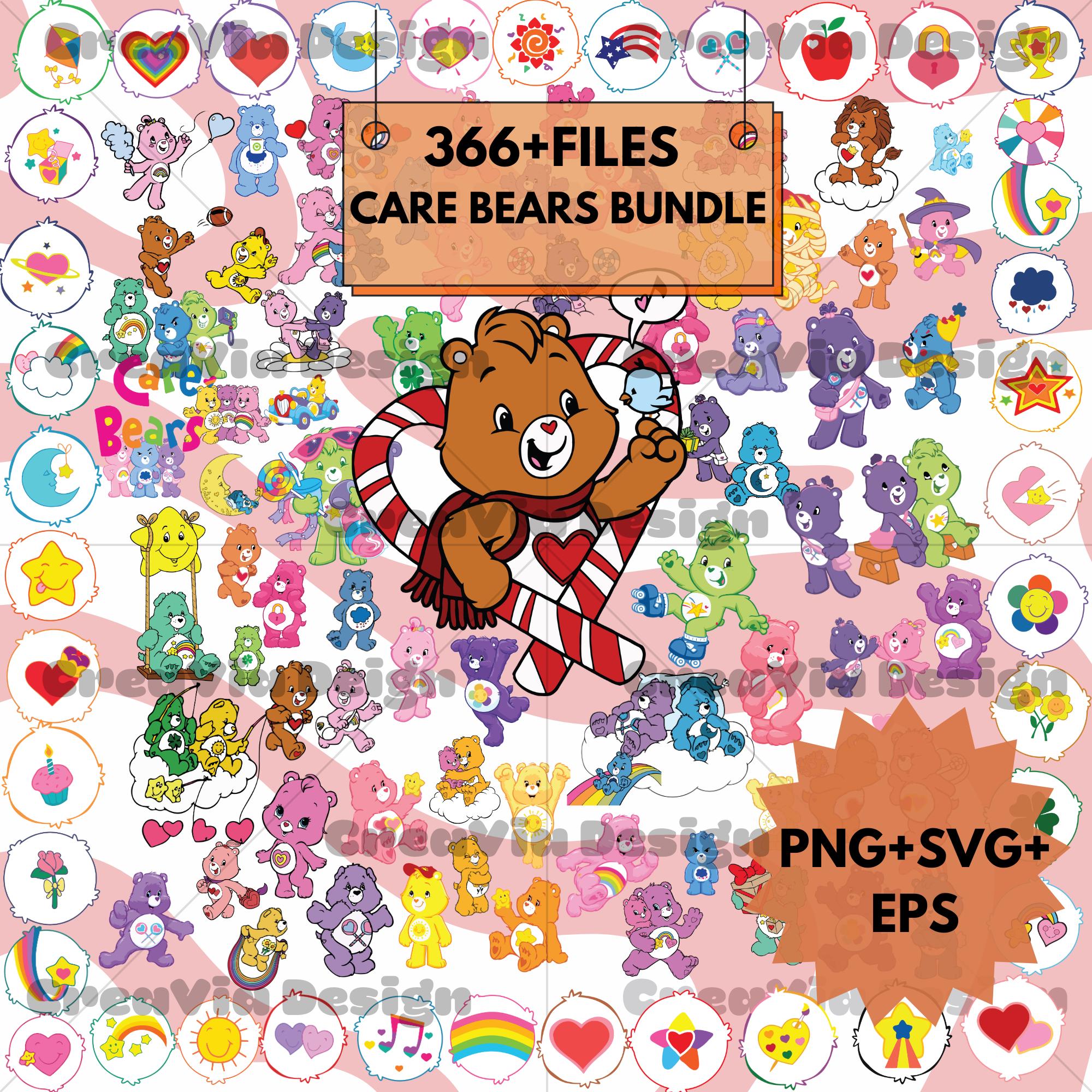 Care Bears Png Bundle, Care Bear SVG Bundle, Care Bears Png, Care Bear ...