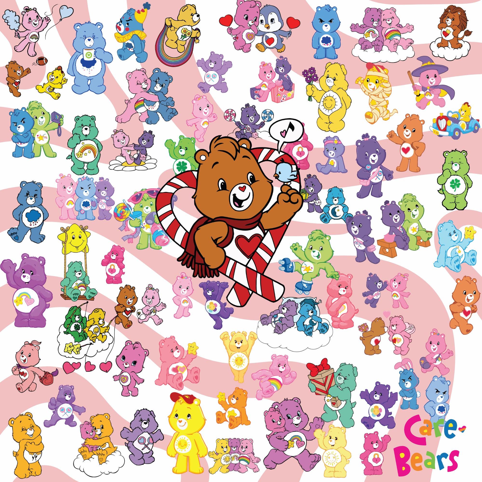 Care Bears Png Bundle, Care Bear SVG Bundle, Care Bears Png, Care Bear ...