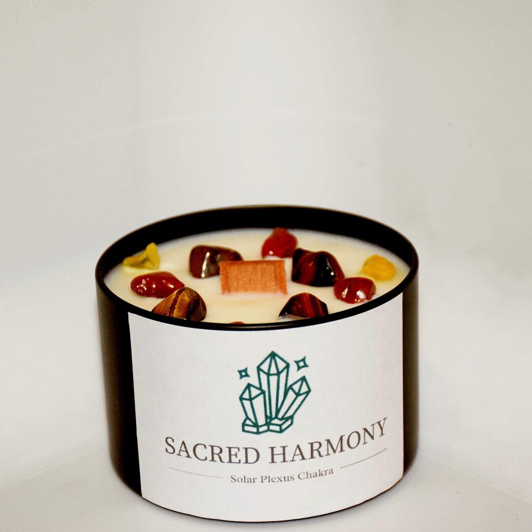 Solar Plexus Chakra Candle | Confidence & Inner Power | Energy Healing ...