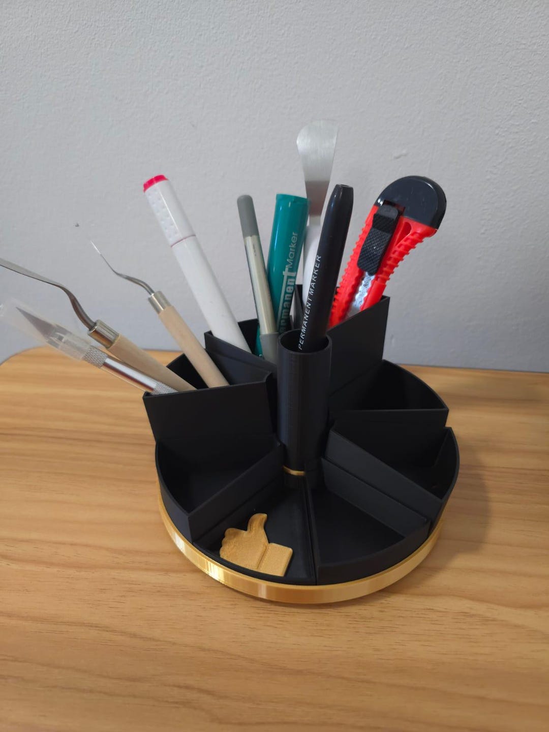 3D Printed Rotary Desk Organiser – Modular & Customisable Storage Tower ...