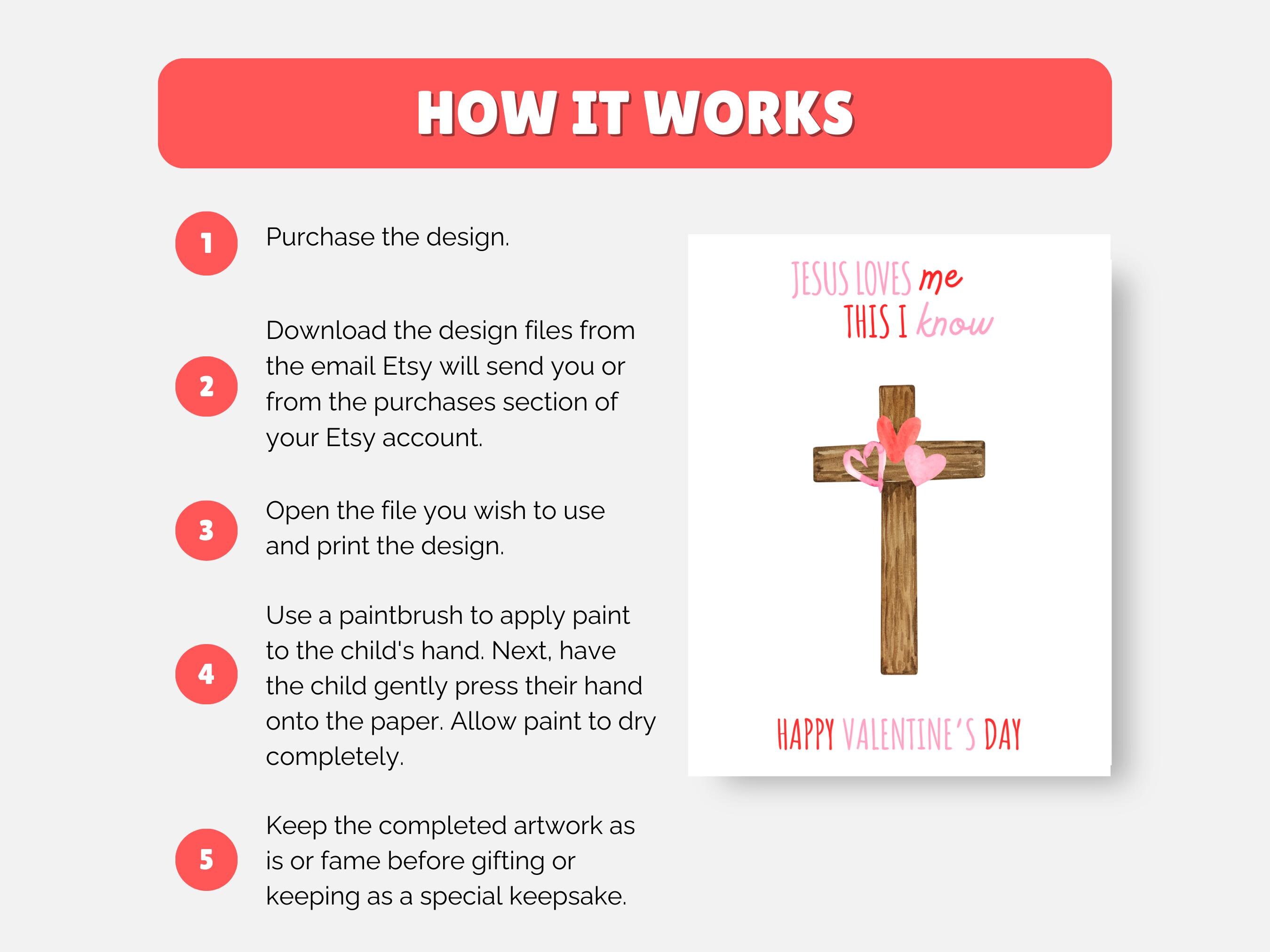 Valentines Handprint Craft, Christian Valentines Kids Activities ...