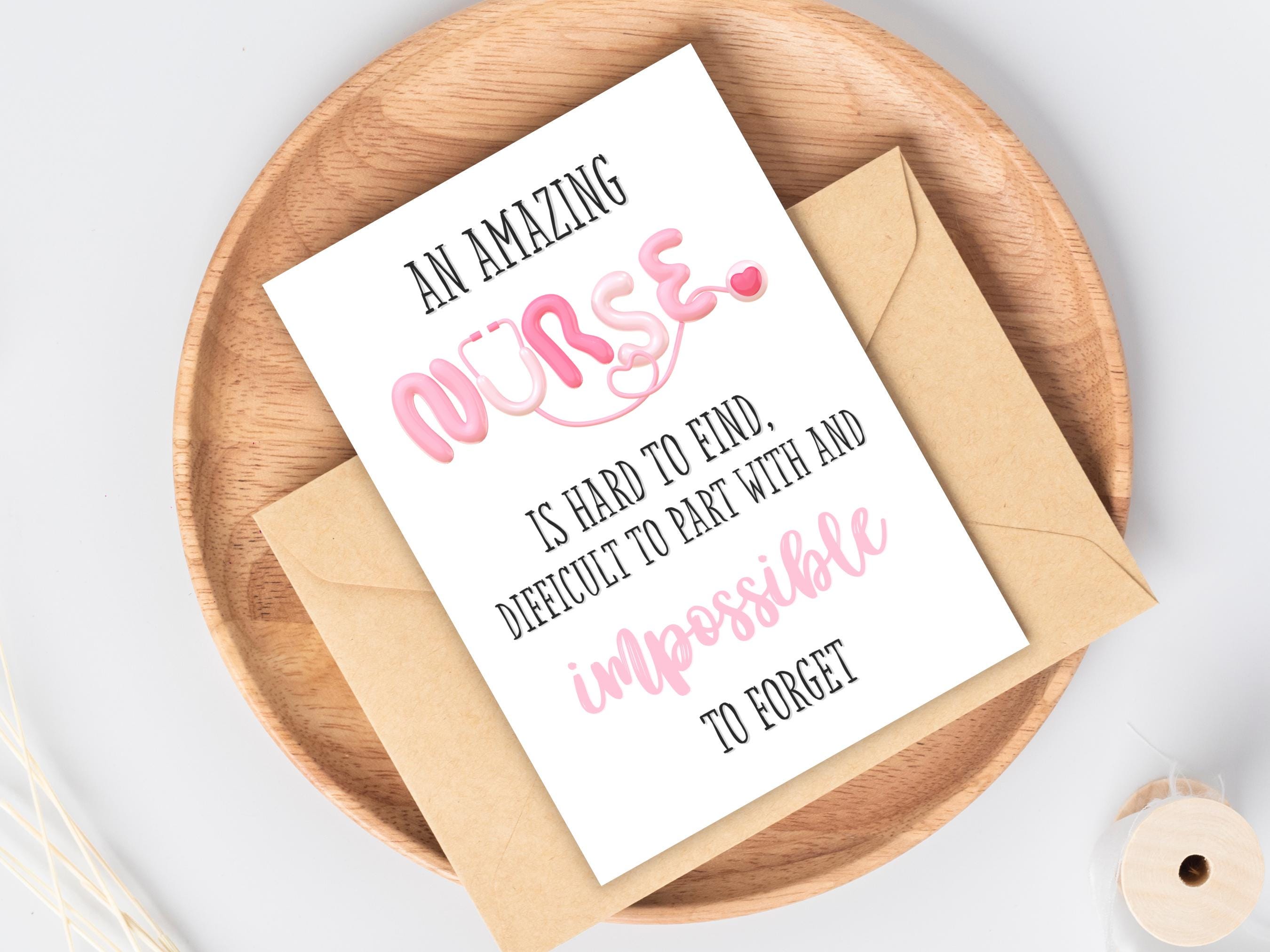 Printable Nurse Retirement Card, Nurse Leaving, Nurse Retiring Card ...