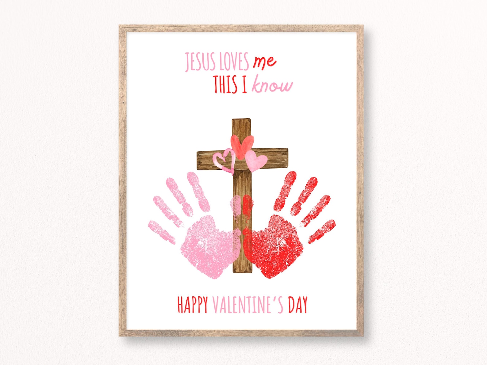 Valentines Handprint Craft, Christian Valentines Kids Activities ...