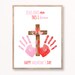 Valentines Handprint Craft, Christian Valentines Kids Activities ...