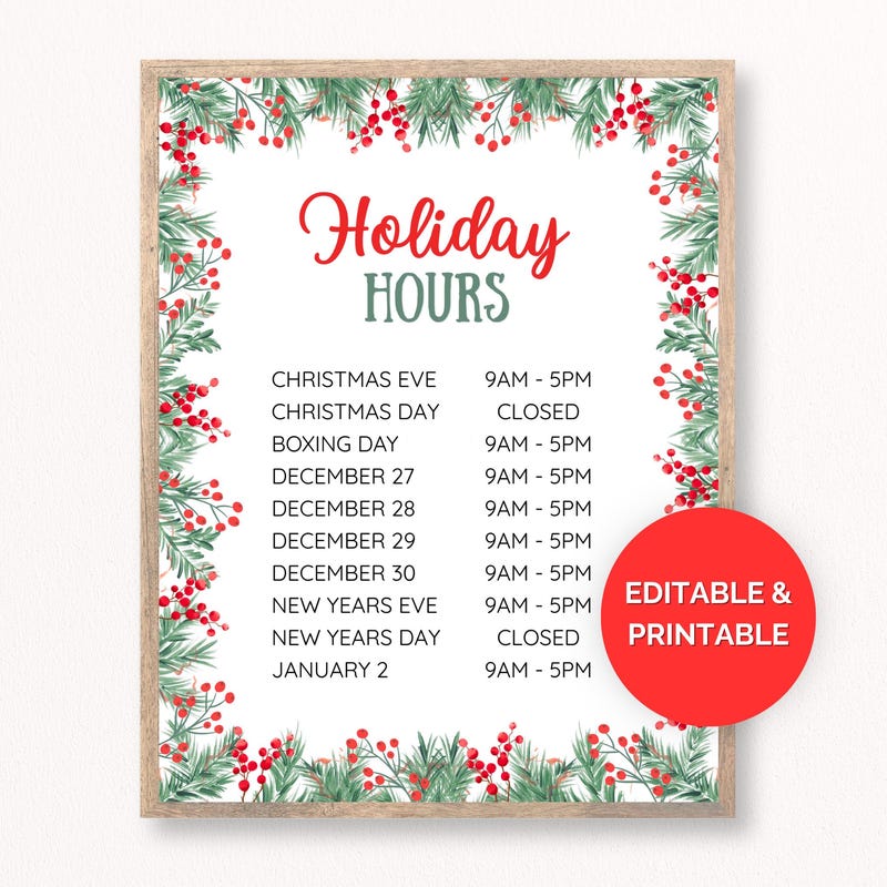 Store Hours Sign - Etsy