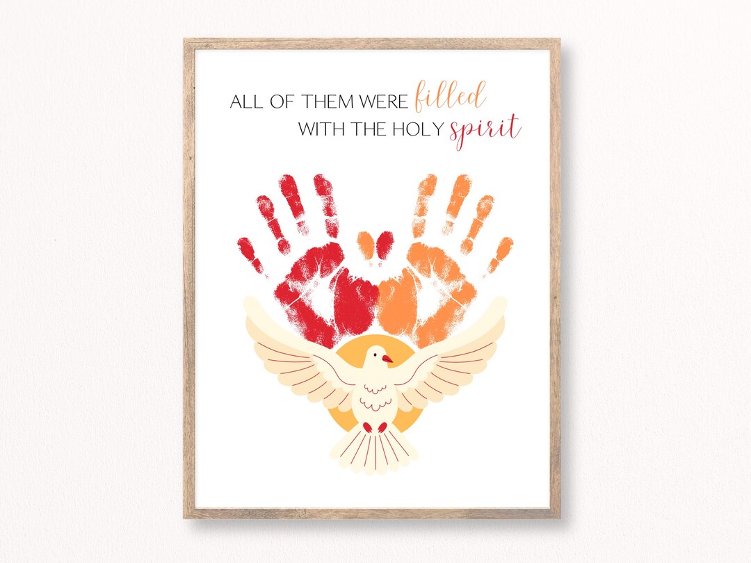Pentecost Handprint Craft, Pentecost Craft, Sunday School Craft ...