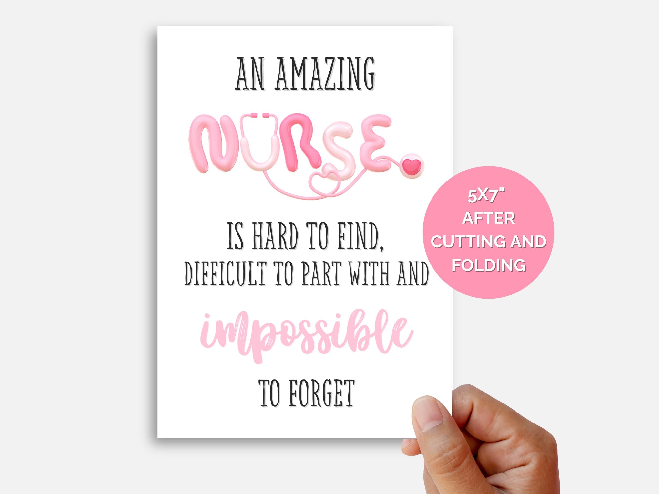 Printable Nurse Retirement Card, Nurse Leaving, Nurse Retiring Card ...