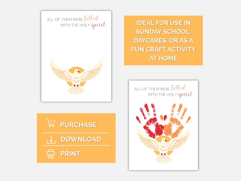 Pentecost Handprint Craft, Pentecost Craft, Sunday School Craft ...