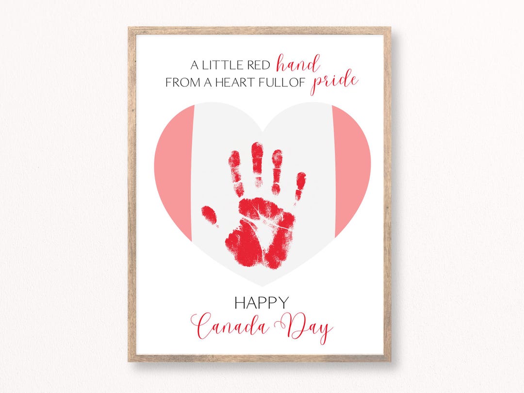 Canada Day Handprint, Canada Day Handprint Craft, Canada Day Craft ...