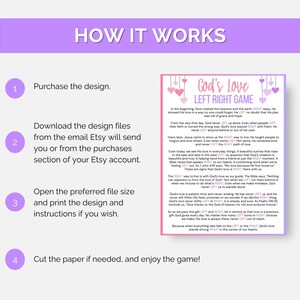 Gods Love Left Right Game, Left Right Game Church, Youth Group Bible ...