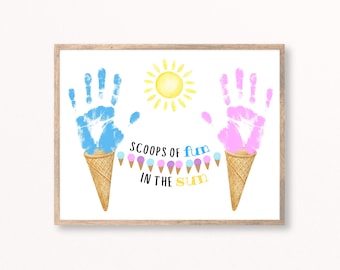 Strawberry Summer Handprint, Summer Handprint Art, Strawberry Handprint ...