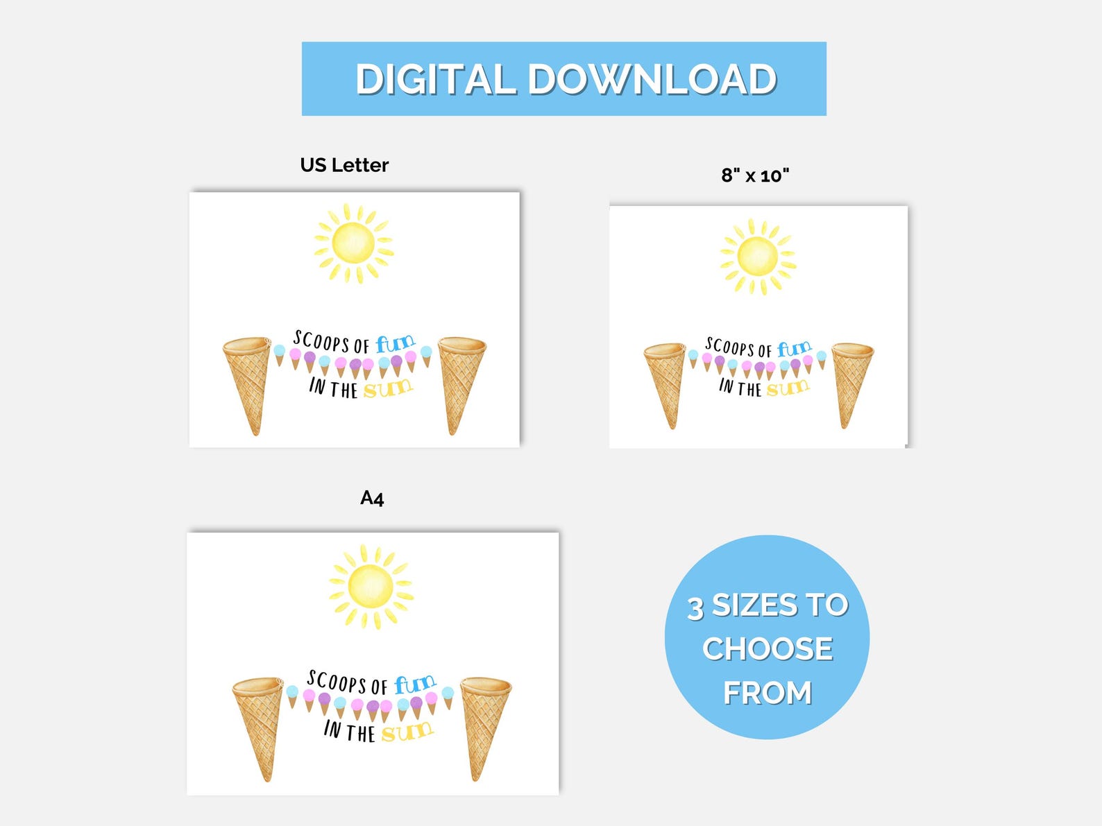 Ice Cream Summer Handprint, Summer Handprint Art, Ice Cream Activity ...