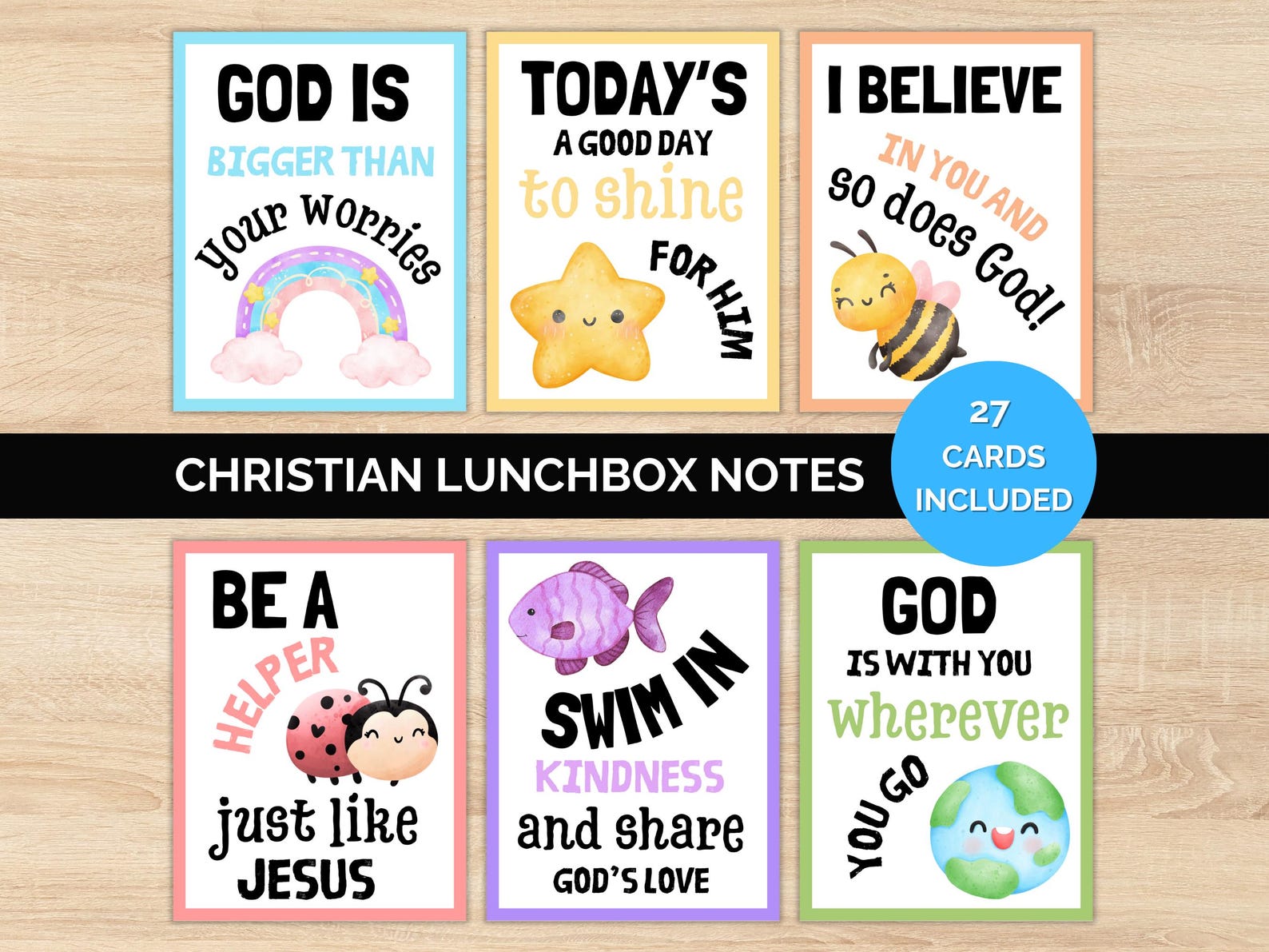 Christian Lunchbox Notes, Backpack Blessing, Lunchbox Cards Kids, Bible ...