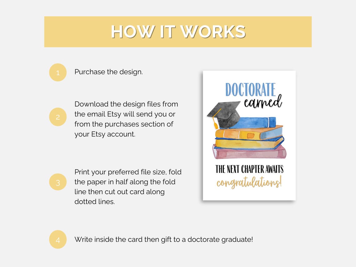 Printable Doctoral Graduation Card, Graduation Cards Doctorate, Phd ...
