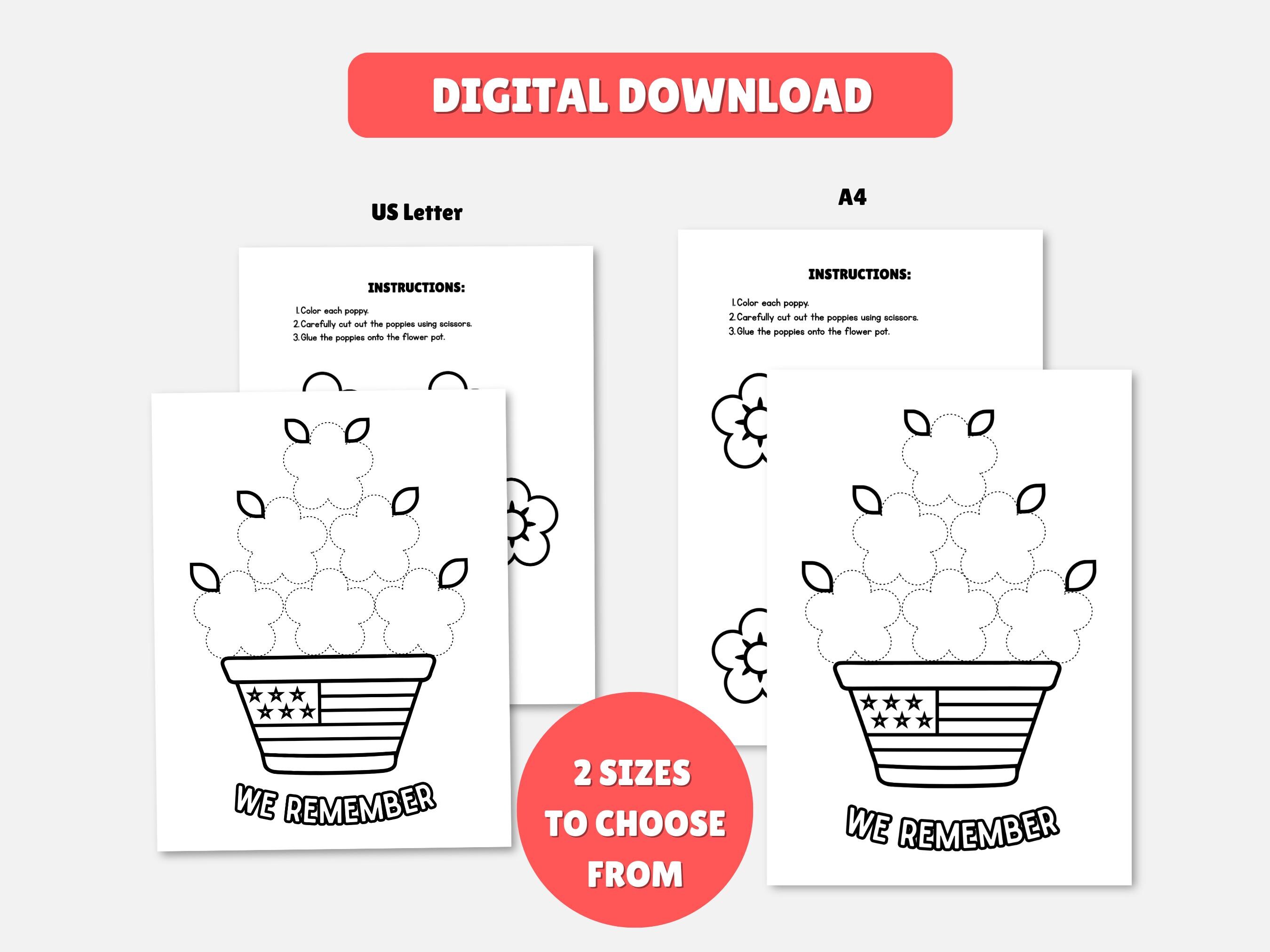 Memorial Day Activity, Memorial Day Coloring, Memorial Day Preschool ...