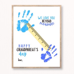 Grandparents Day Handprint From Two Kids, Grandparents Day Toddler ...