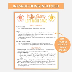 Summer Left Right Game, Summer Camp Game, Gift Passing Game, Camping ...
