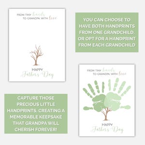 Grandpa Fathers Day Handprint Craft, Fathers Day Handprint Tree, Infant ...