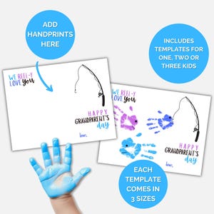 Grandparents Day Handprint From Multiple Kids, Grandparents Day Toddler ...