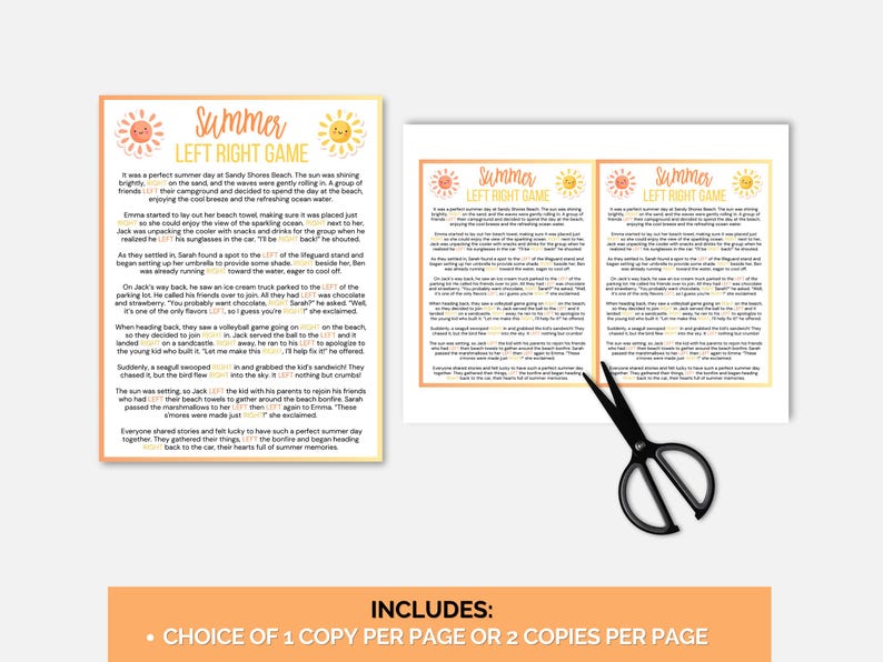 Summer Left Right Game, Summer Camp Game, Gift Passing Game, Camping ...